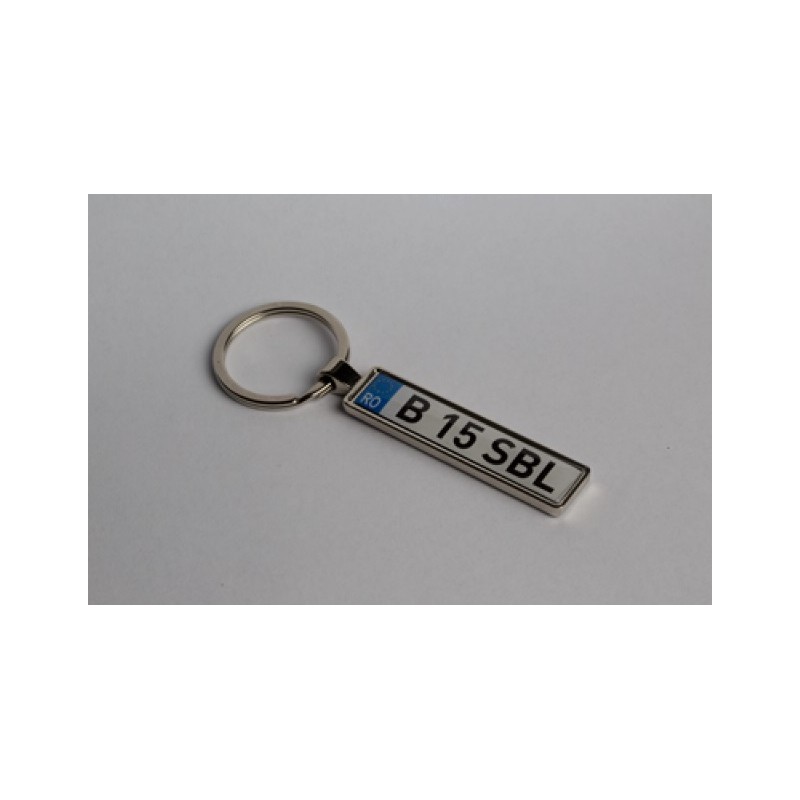 Breloc personalizat cu numar auto