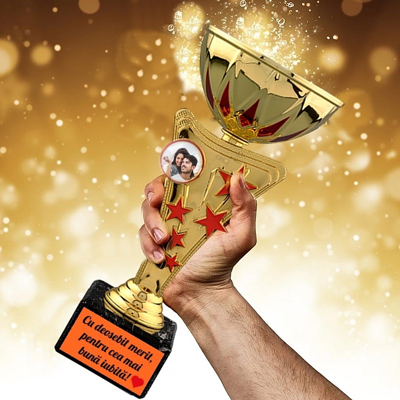 Cupă personalizată cu o poză și mesaj